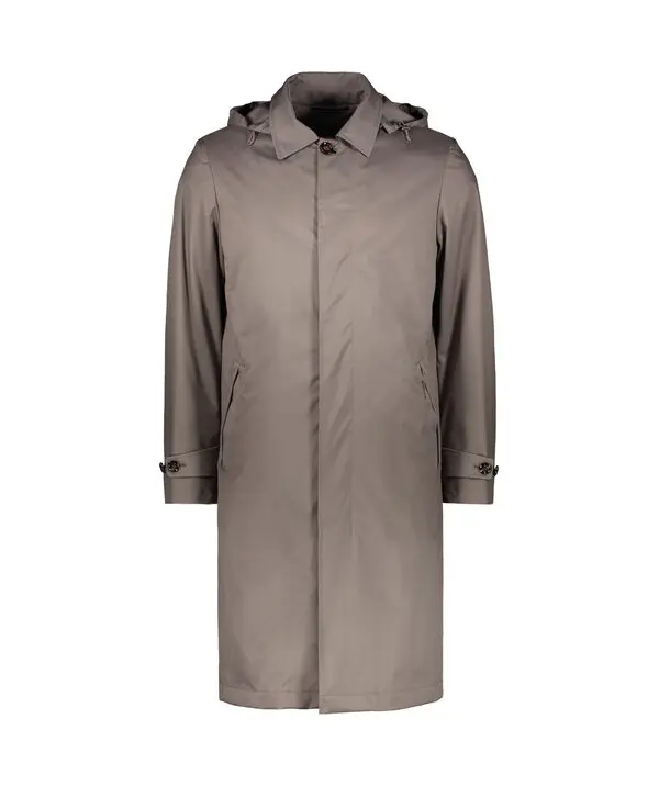 MOORER Rialto Hooded Waterproof Coat - Gray