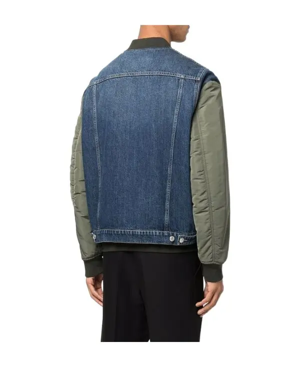 Alexander McQueen Hybrid Denim Bomber Jacket