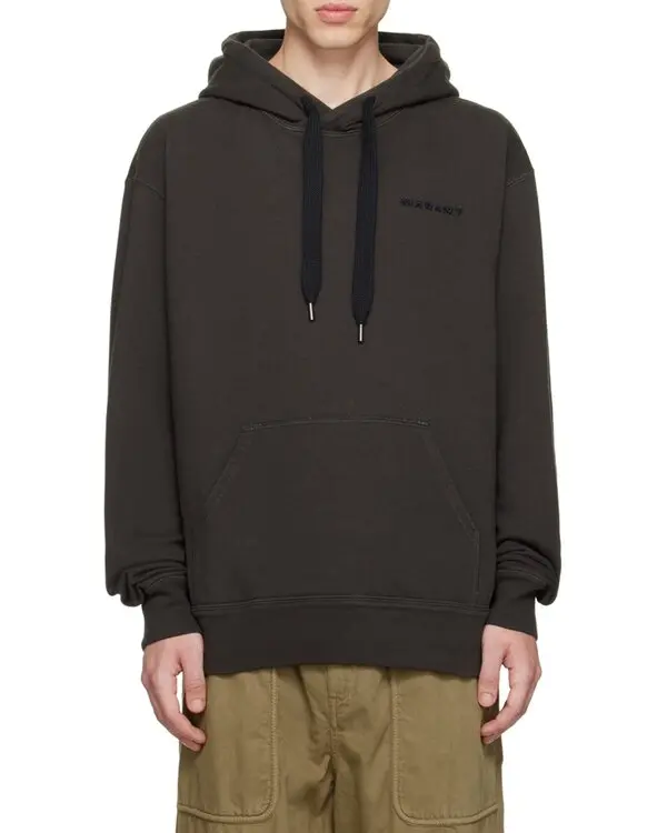 Isabel Marant Étoile Embroidered Logo Drawstring Hoodie