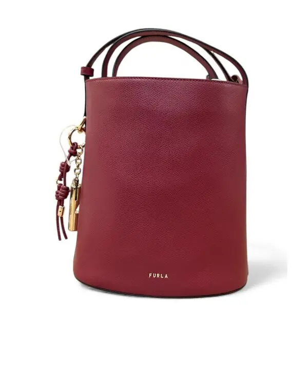 Furla Roxie Logo Detail Bucket Bag - Red