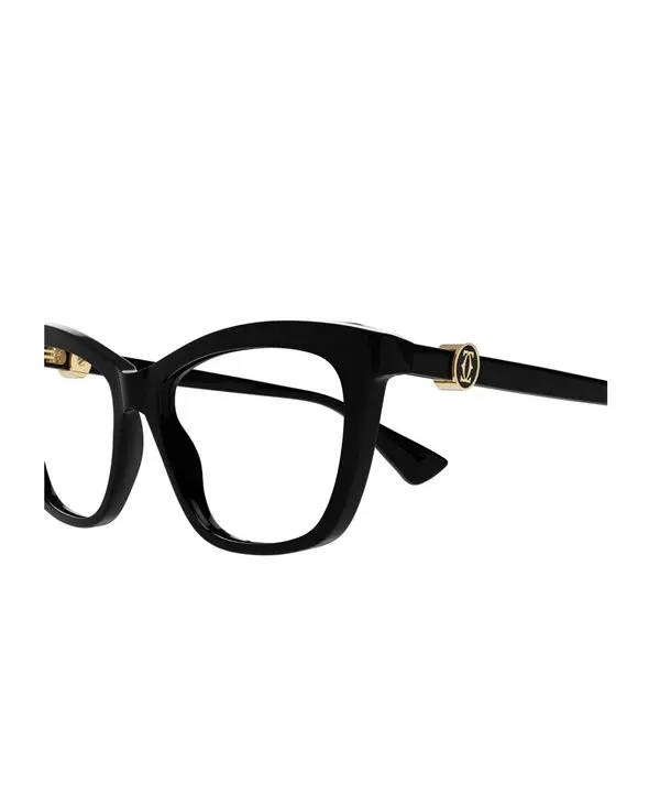 Cartier Cat-eye Frame Glasses - Black