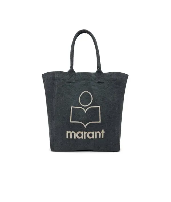 Isabel Marant Étoile Yenky Logo Printed Tote Bag - Black