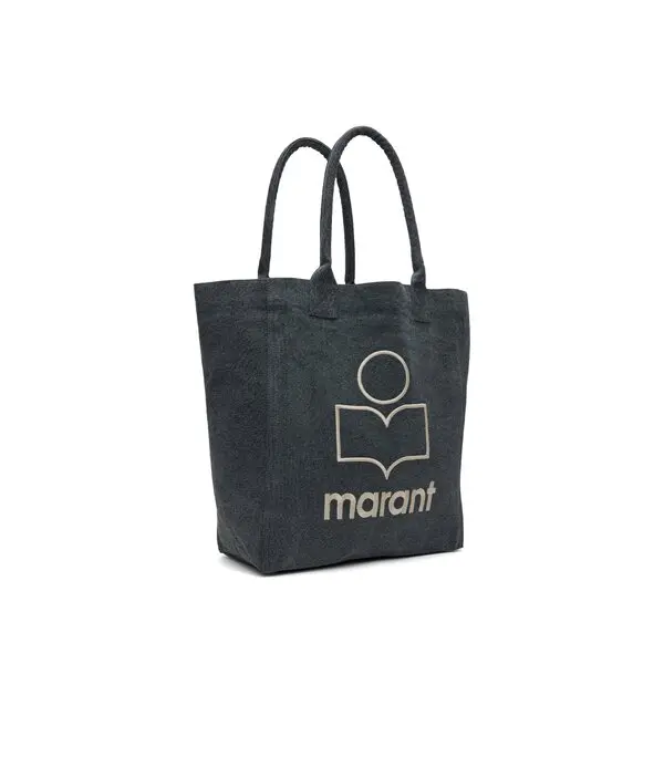 Isabel Marant Étoile Yenky Logo Printed Tote Bag - Black