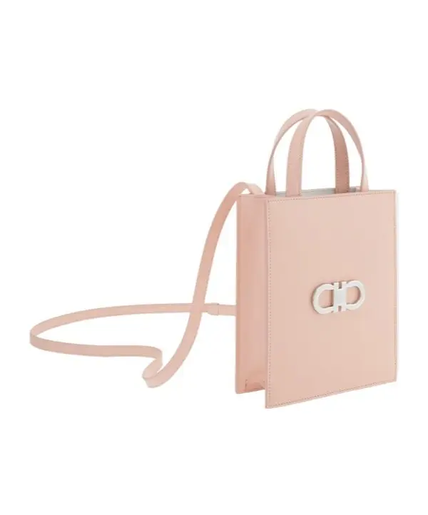 FERRAGAMO Gancini Plaque Mini Tote Bag