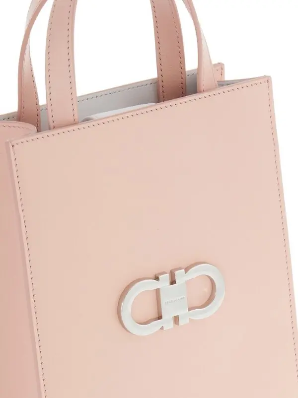 FERRAGAMO Gancini Plaque Mini Tote Bag