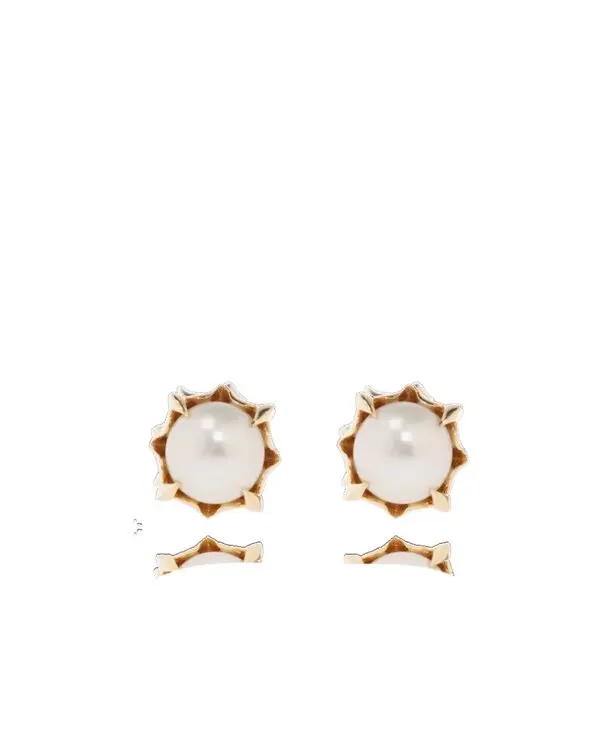 Bottega Veneta Pearl Stud Earrings - Pink