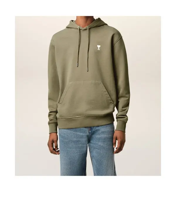 AMI Paris De Coeur Drawstring Hoodie