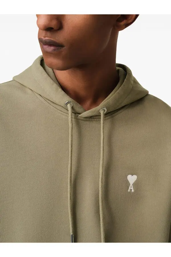 AMI Paris De Coeur Drawstring Hoodie