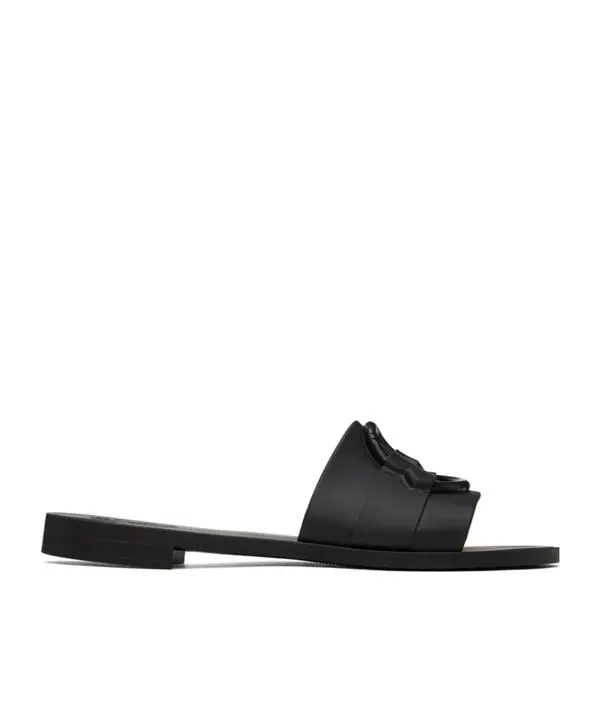 Moncler Bell Slip-on Sliders - Black