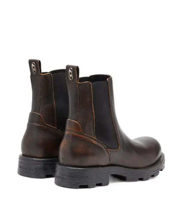 DIESEL® D-hammer Round Toe Chelsea Boots - Brown