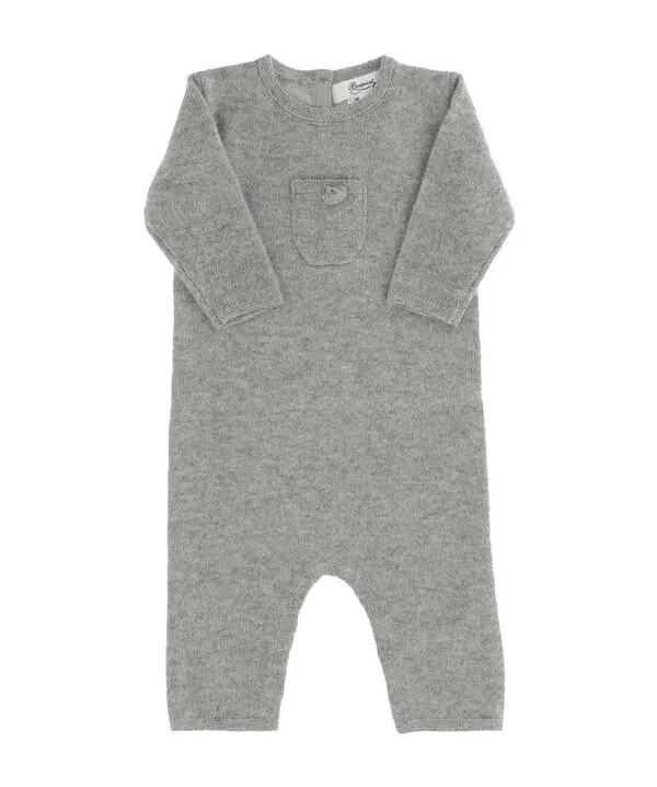 Bonpoint Round Neck Cashmere Jumpsuit - Gray
