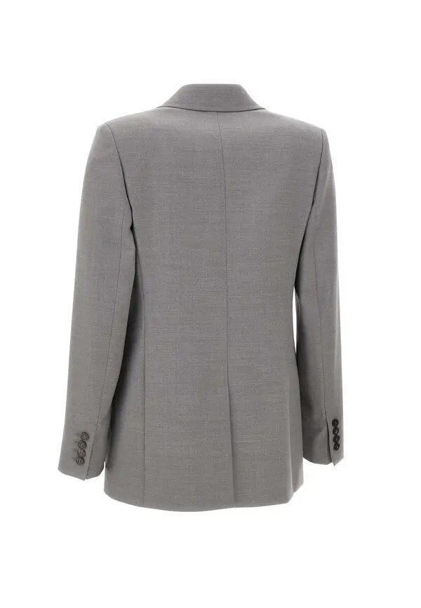 Max Mara Bolsena Single-breasted Tailored Blazer - Grey