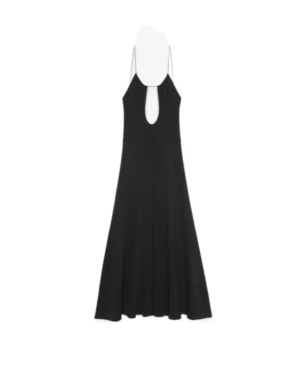 Saint Laurent Sleeveless Maxi Dress With Cut-out Detail
