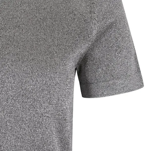 Missoni Contrast Collar Knit Top - Silver-tone