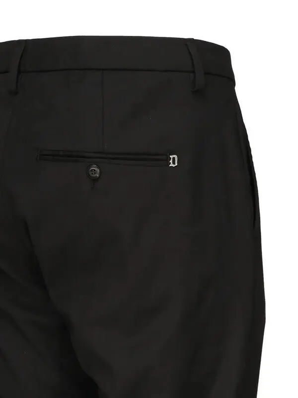 DONDUP Gaubert Slim Fit Trousers - Black