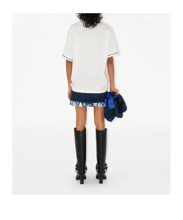 Burberry Embroidered Crewneck T-shirt