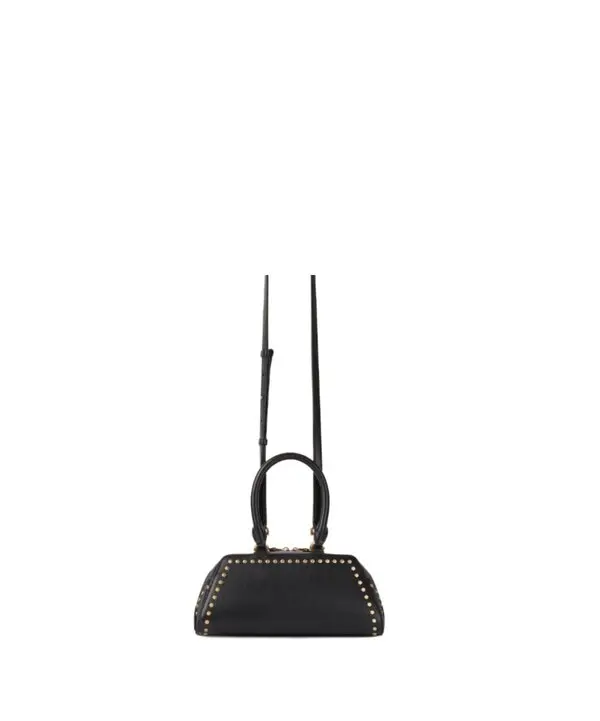 Givenchy Mini Antigona East-west Top Handle Bag With Studs - Black