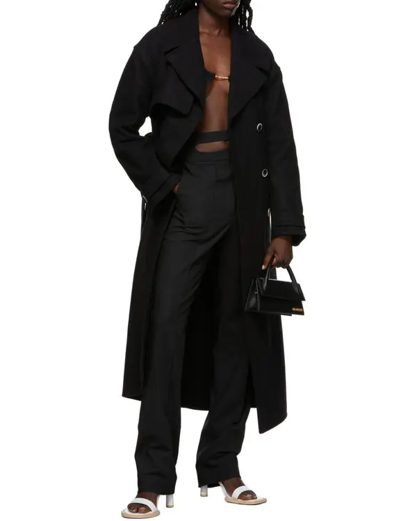 Jacquemus Le Chiquito Foldover Long Tote Bag - Black