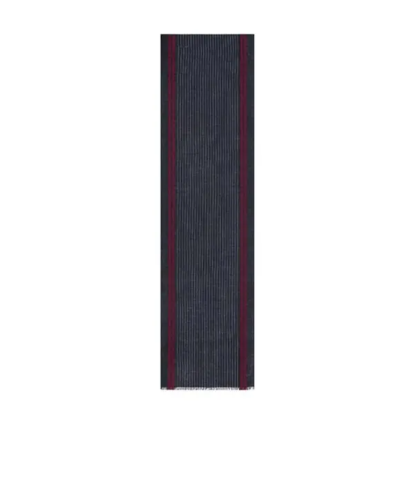 Bally Logo Wool Scarf - Black