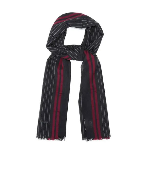Bally Logo Wool Scarf
