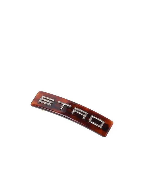 Etro Logo Barrette - Multicolor