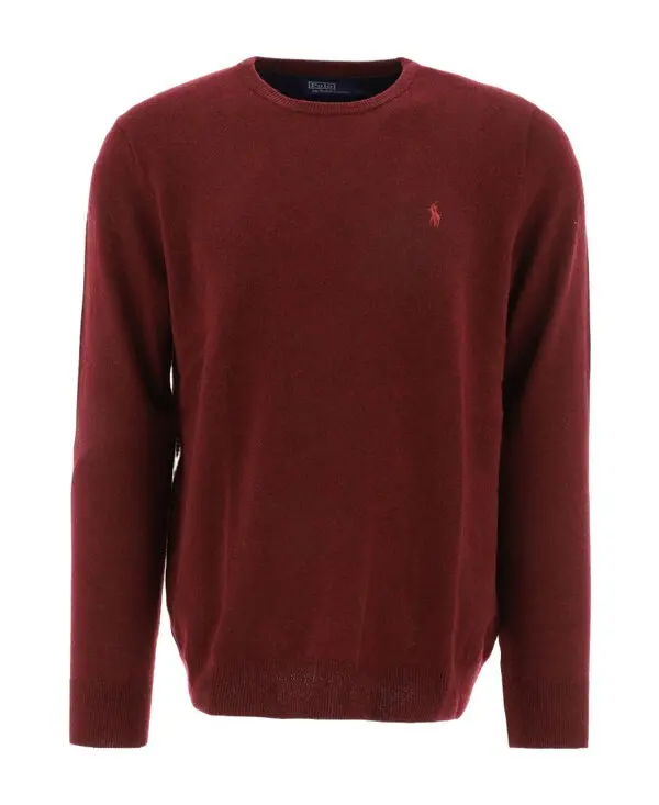 Polo Ralph Lauren Logo Embroidered Crewneck Sweater - Black