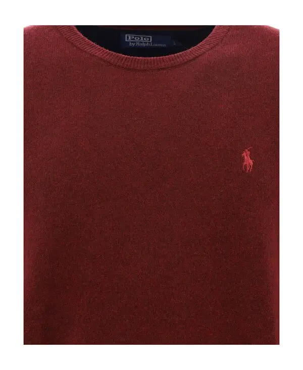 Polo Ralph Lauren Logo Embroidered Crewneck Sweater - Black