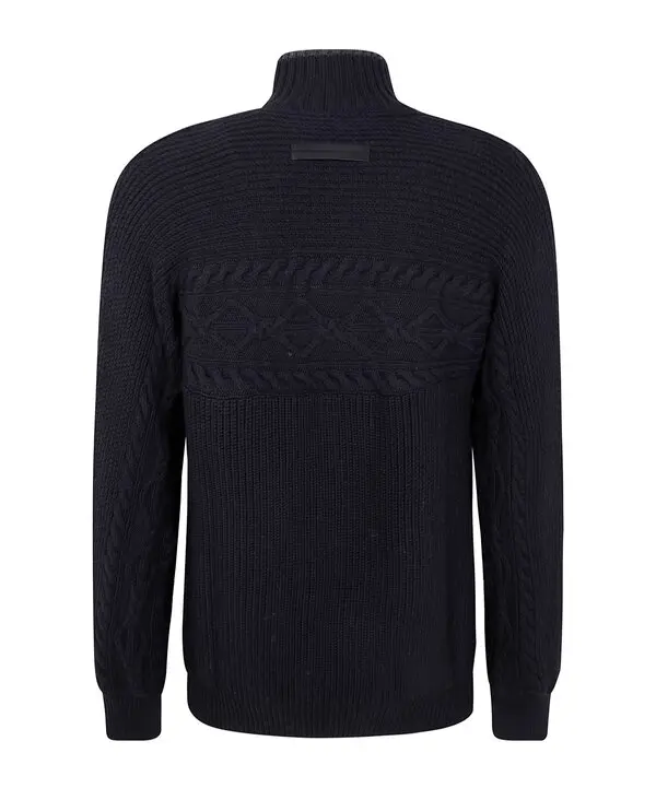 Zegna High Neck Knitted Jumper - Black