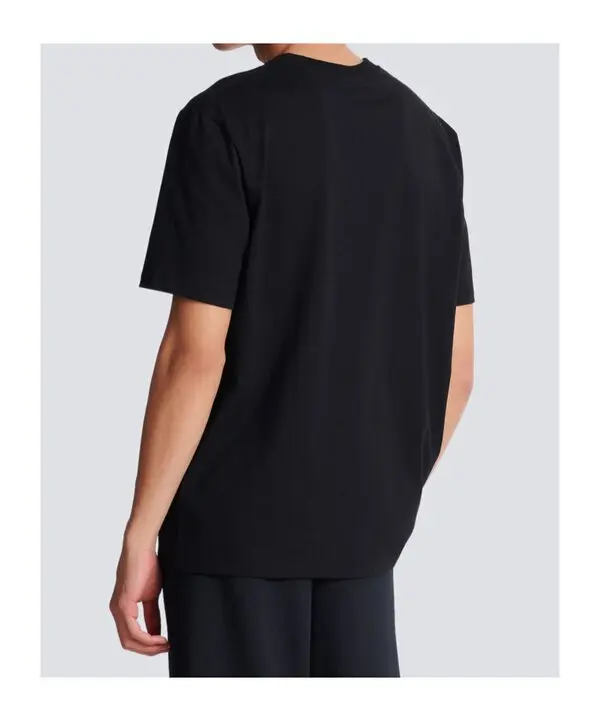 Balmain Logo Printed T-shirt - Black