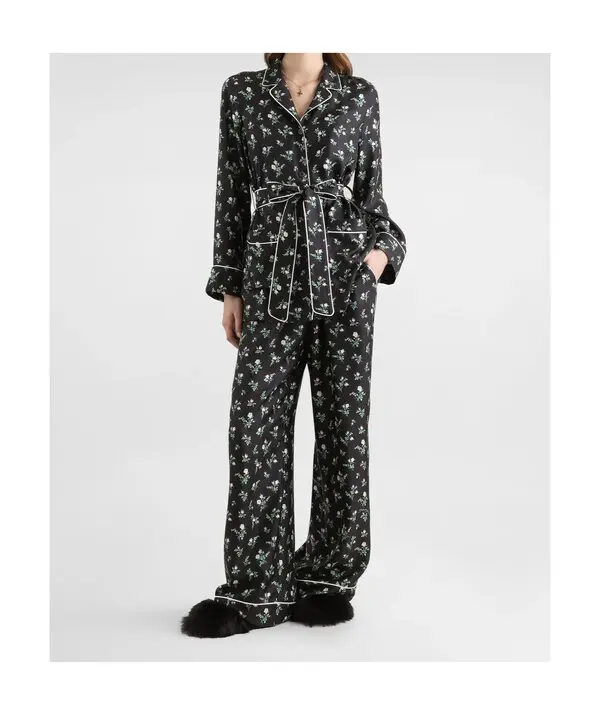 Dolce & Gabbana Floral Wide-leg Trousers