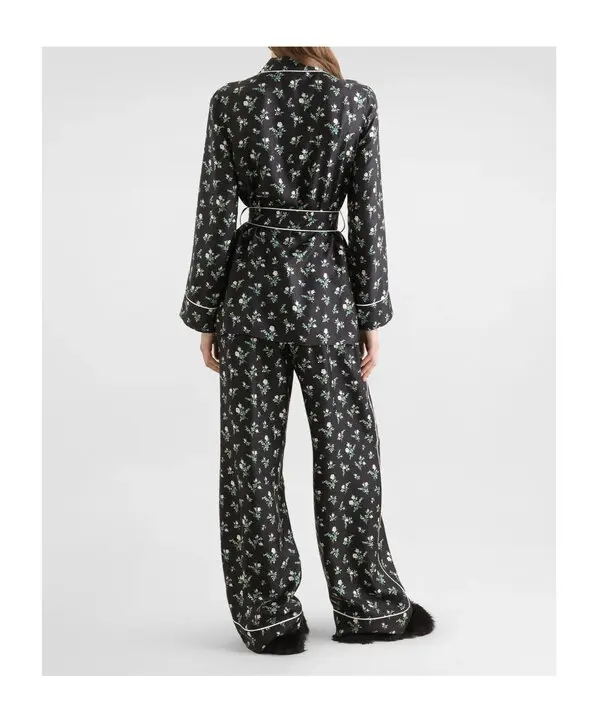 Dolce & Gabbana Floral Wide-leg Trousers