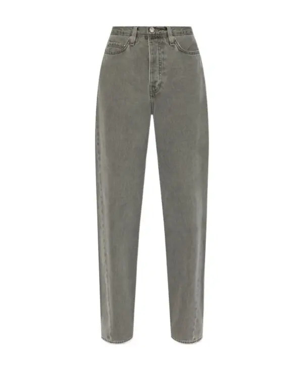 TOTEME Multi-pocket Twisted Leg Denim Trousers - Gray