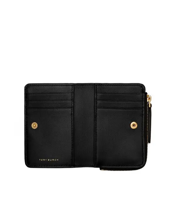 Tory Burch Kira Chevron Quilted Bi-fold Wallet - Black