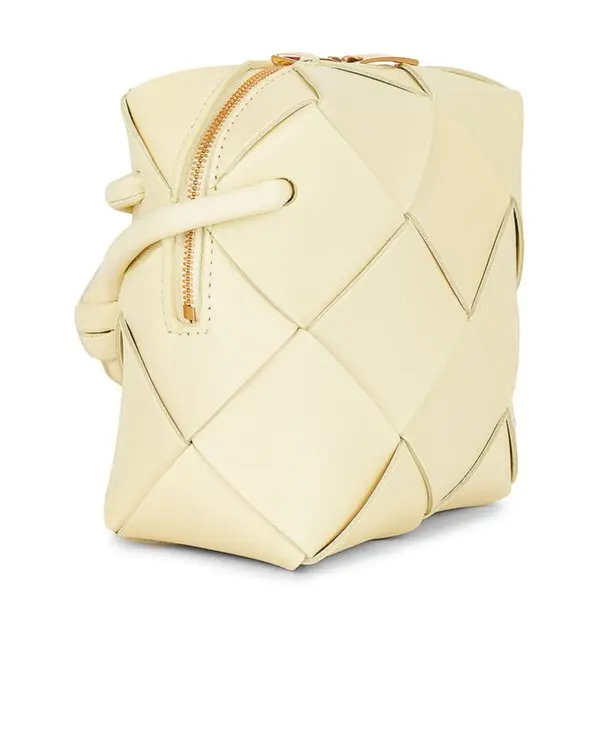 Bottega Veneta Woven Design Shoulder Bag - Nude