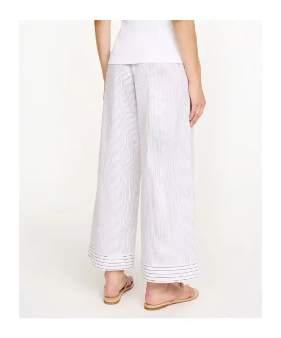 BY MALENE BIRGER Mirabello Striped Wide-leg Trousers