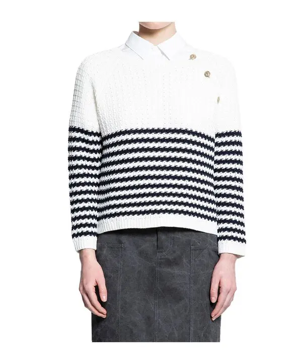Gucci Striped Boxy Fit Jumper