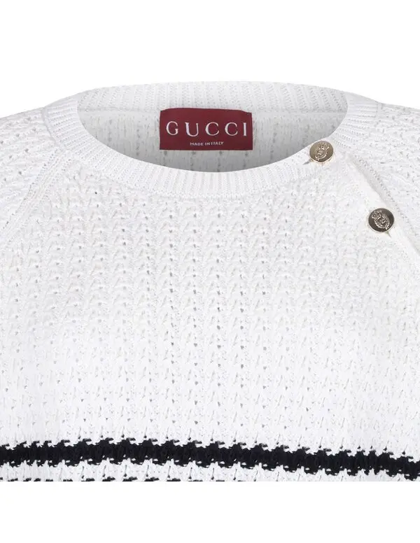 Gucci Striped Boxy Fit Jumper
