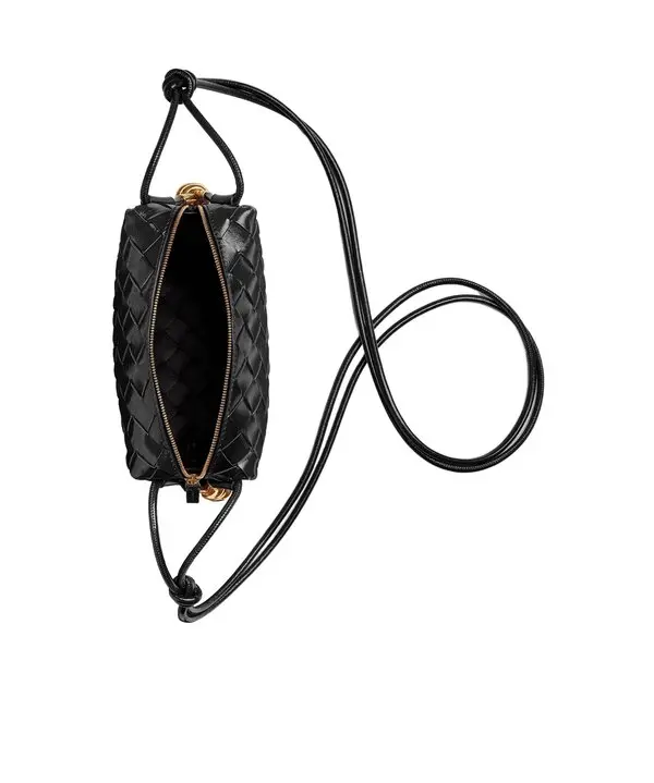 Bottega Veneta Mini Loop Crossbody Bag - Black