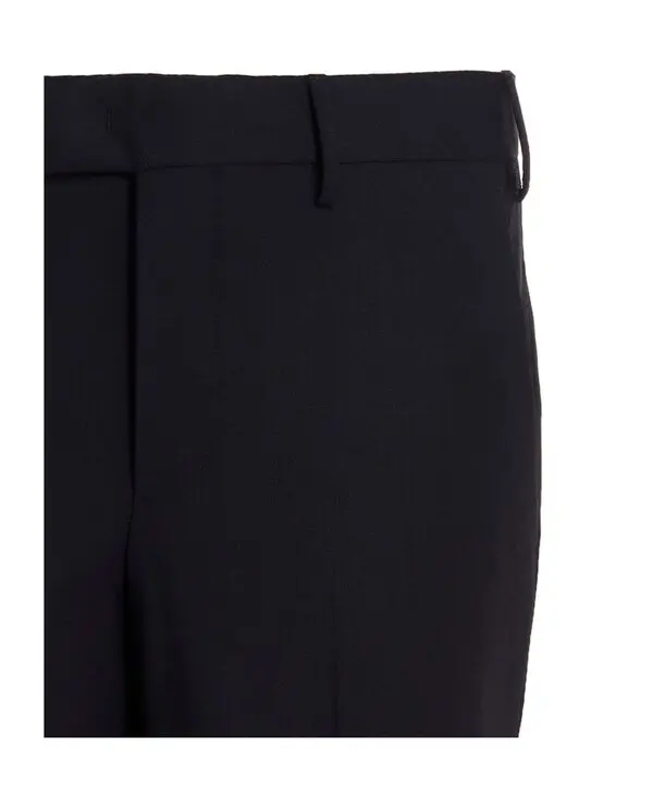 PT TORINO Master Wool Trousers With Center Crease - Blue