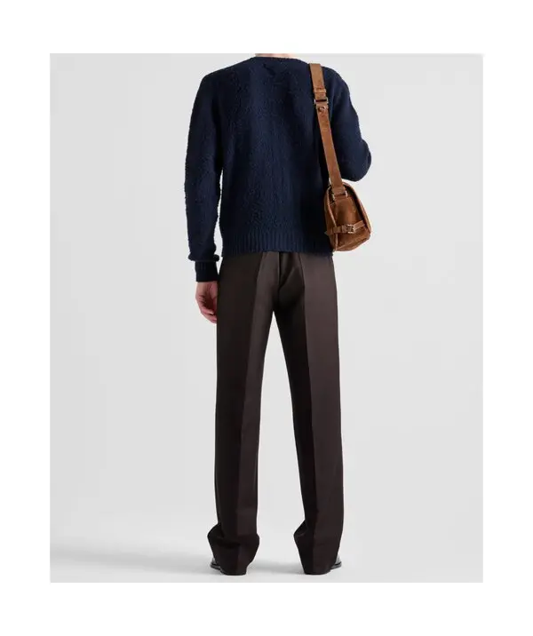Prada Shetland Crewneck Cardigan