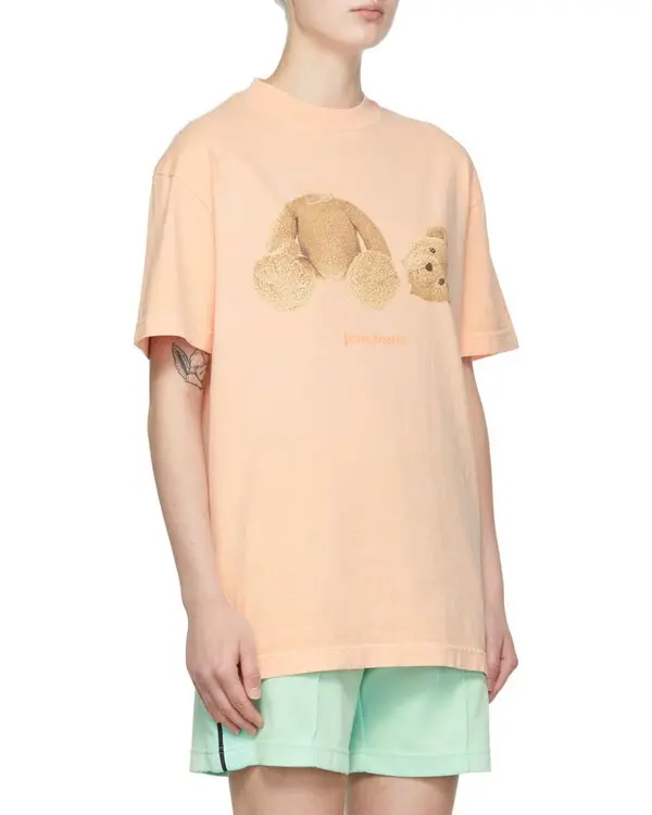 Palm Angels Bear-logo T-shirt - Nude