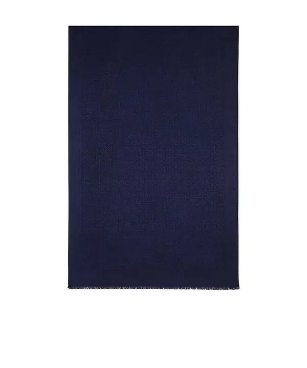 FERRAGAMO Gancini Printed Scarf - Black