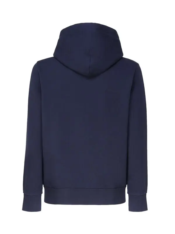 Polo Ralph Lauren Logo Zip-up Hoodie - Blue