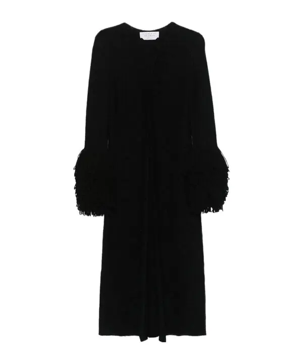 Gabriela Hearst Elet Coat With Fringe Detail - Black