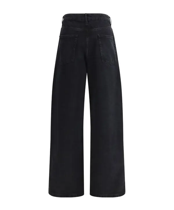 RÓHE Wide Leg Baggy Jeans - Black
