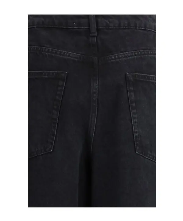 RÓHE Wide Leg Baggy Jeans - Black