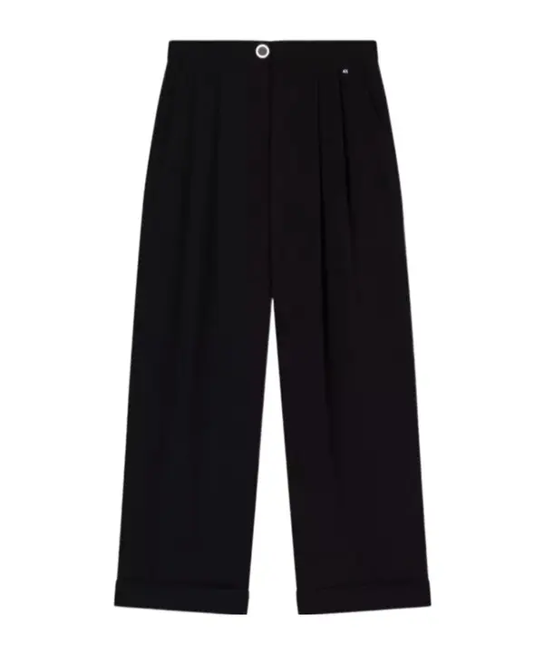 Armani Exchange Pleated Trousers - Black