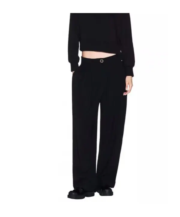 Armani Exchange Pleated Trousers - Black