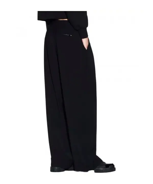 Armani Exchange Pleated Trousers - Black