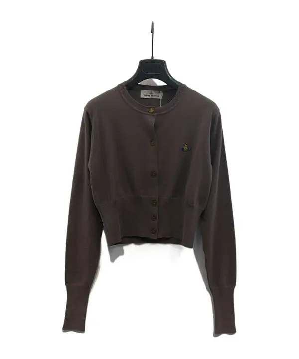 VIVIENNE WESTWOOD Orb Embroidered Knitted Cardigan